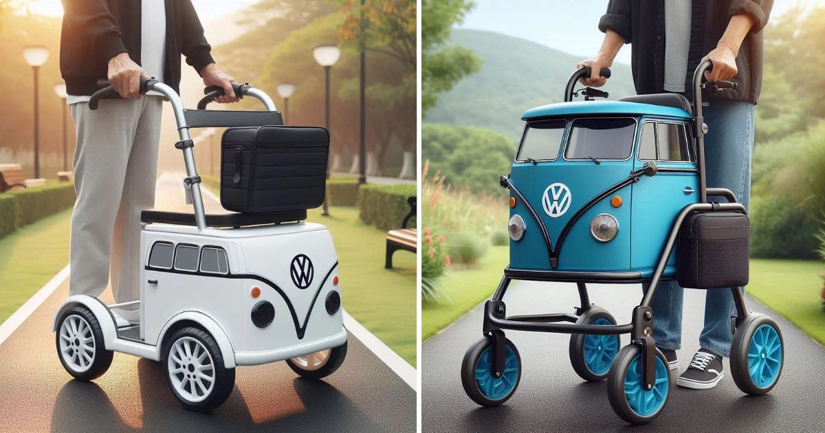 Relive the Retro Charm with a Volkswagen Bus Walker for Seniors ...