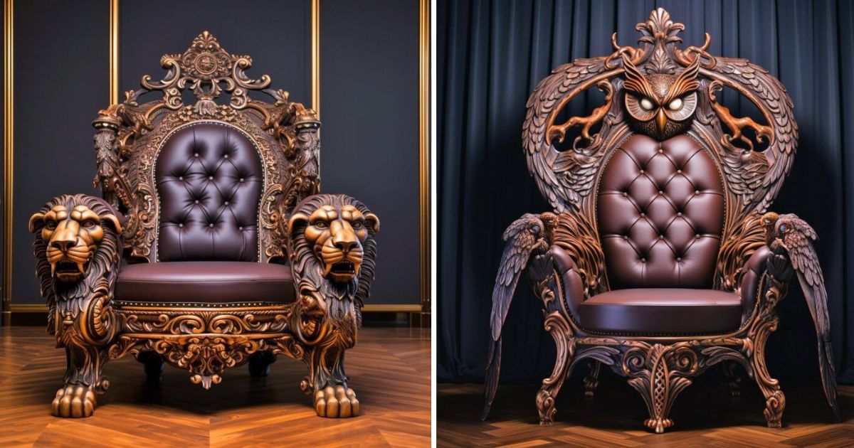 This Giant Wooden Animal Chair: Dominate the Green Forest