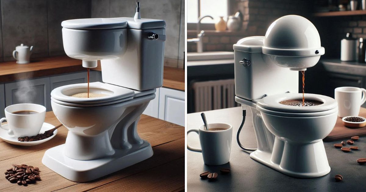 Quirky Brewing Experience: The Toilet-Inspired Coffee Maker